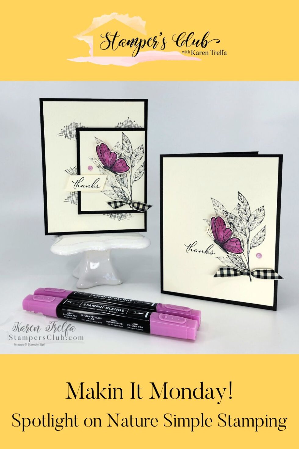 Makin' it Monday: Simple Stamping with the Spotlight on Nature Stamps ...